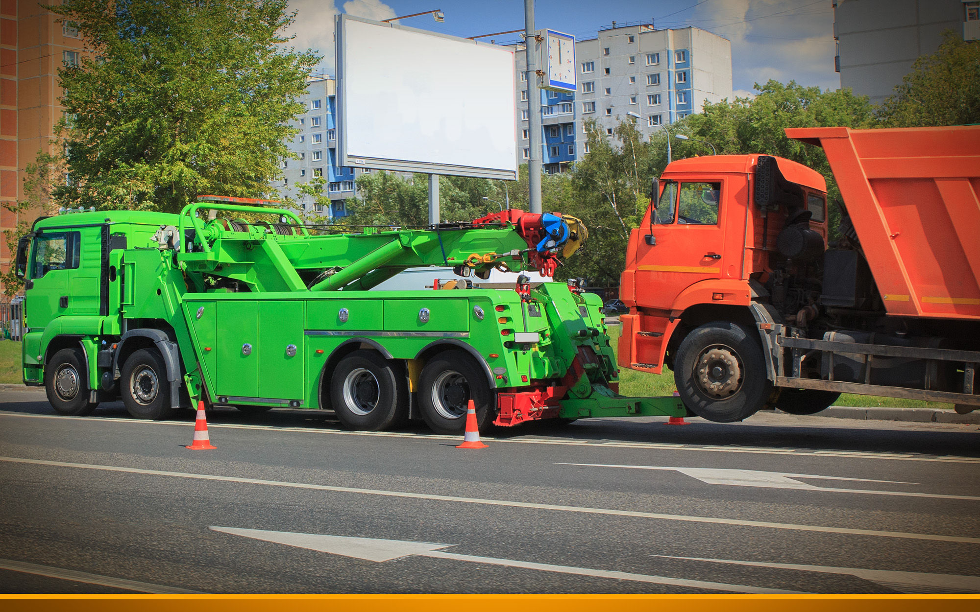 Wie wird eigentlich ein LKW abgeschleppt?