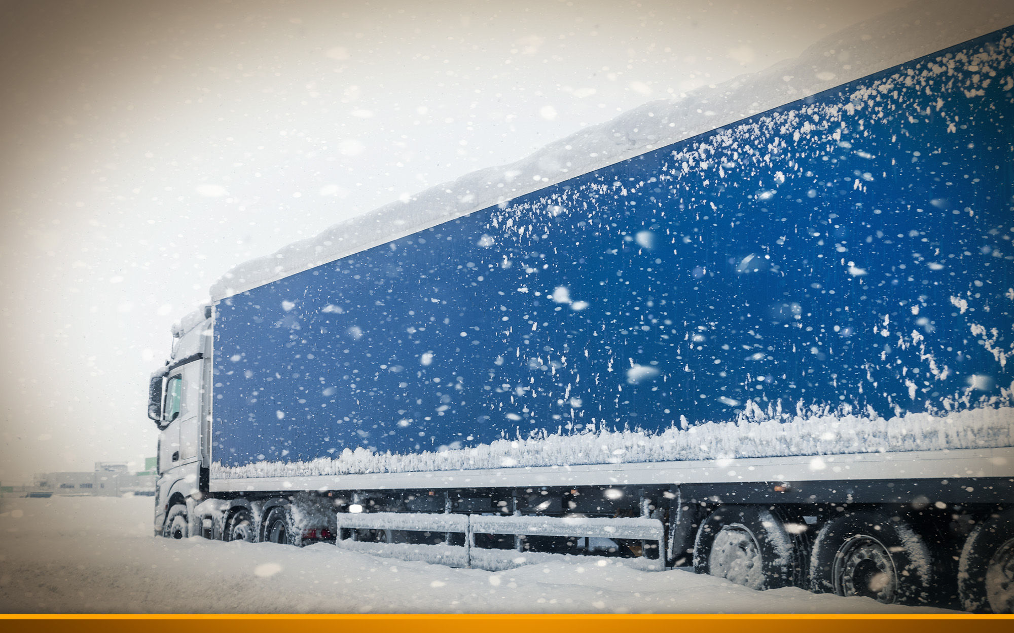 Stilvolle Gefahrguttransport Bei Schnee Und Eis Ebenbild